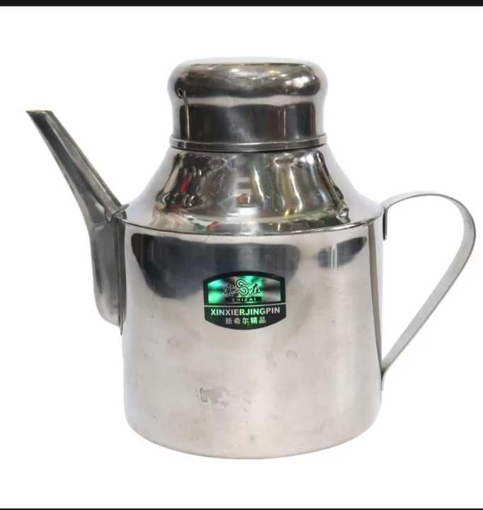 Chrome Stainless Steel Oil Pot 24 0z | Daraz.com.np