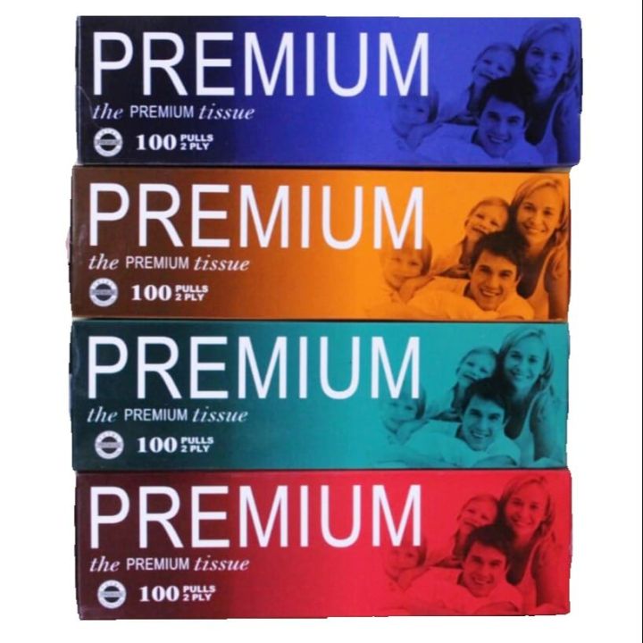 Premium Facial Box Tissue 100 Pulls 200 Sheets - Pack Of 4 | Daraz.com.np