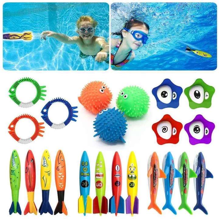 Swimming Childrens Fish Dolphin Buoy Pool Treasure Hunt Diving Torpedo ...