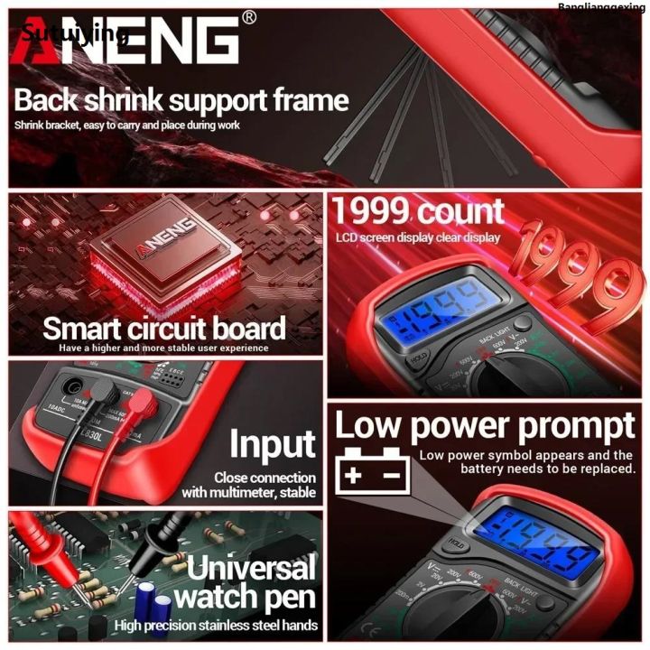 BanglianggexingNew style Sutuiying ANENG XL830L Digital Multimeter ...