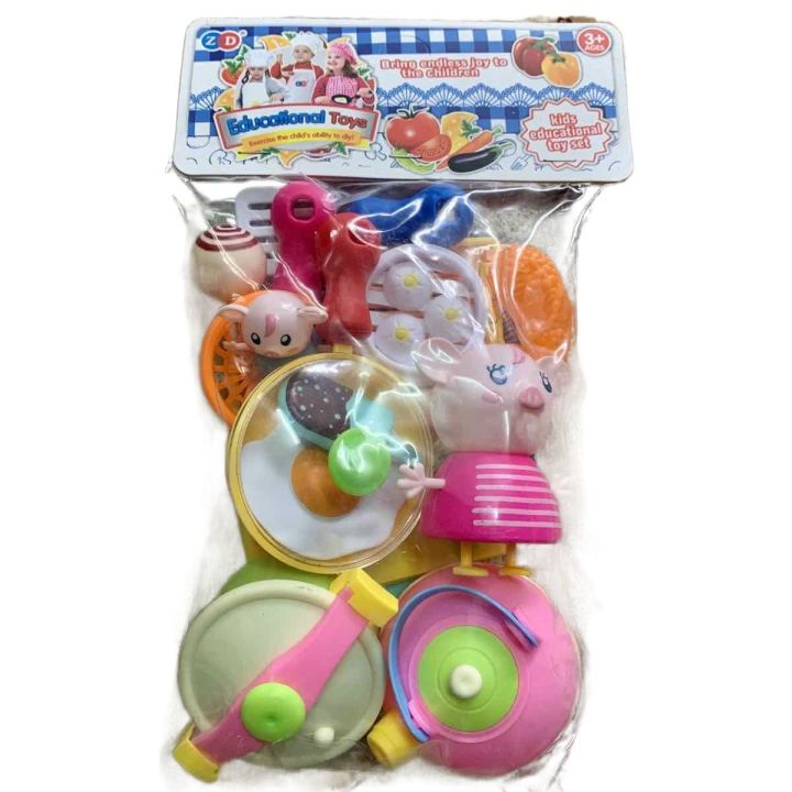 Mini Kitchen Set Toy for Kids , Little Chef’s Cookware Pretend Play ...