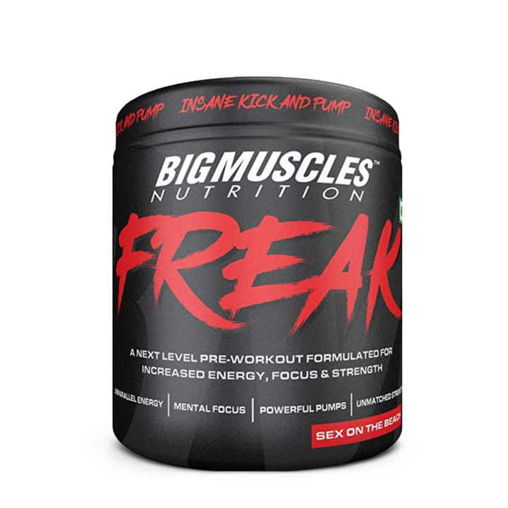 Bigmuscles Nutrition Freak Pre Workout Sex On The Beach 30 Servings Pack Of 180g Powder Pre