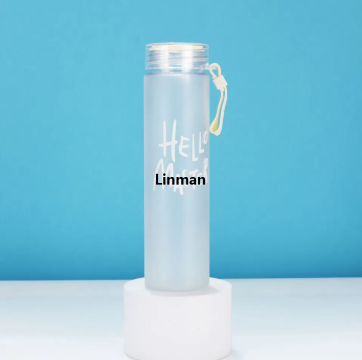 Linman Glass Water Bottle ColorLuxury Hello Master With Handle | Daraz ...