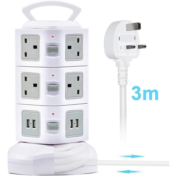 Smarty Vertical Tower with 11 Universal International Multiplug Sockets ...
