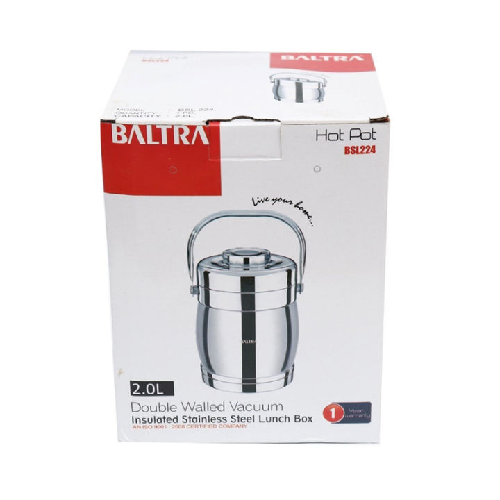 Baltra Insulated Stainless Steel Lunch Box Hot Pot 2L | Daraz.com.np