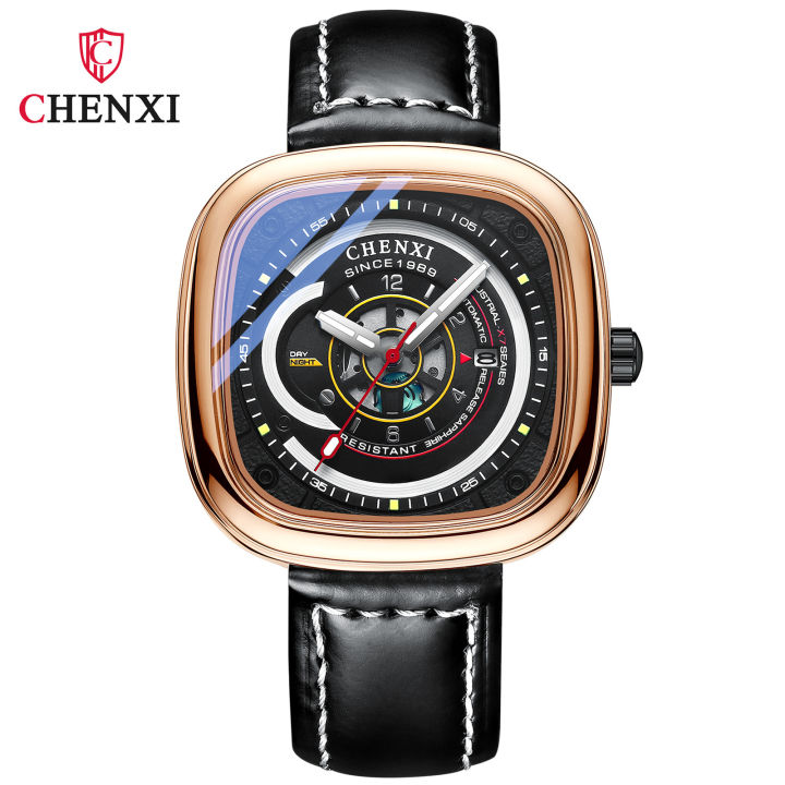 New CHENXI/ Chenxi Men's Square Watch Seven Fridaies Same Fashion Trendy Luminous Waterproof ...