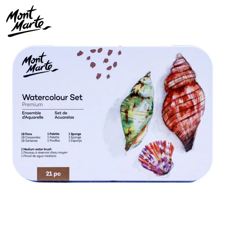 Mont Marte Watercolour Set Premium 21pc By KitabKalam | Daraz.com.np