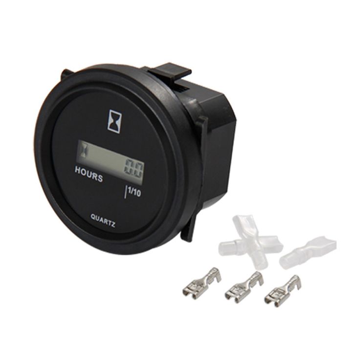 Digital Hour Meter Resettable Total Running Hours Data Storage for Lawn ...