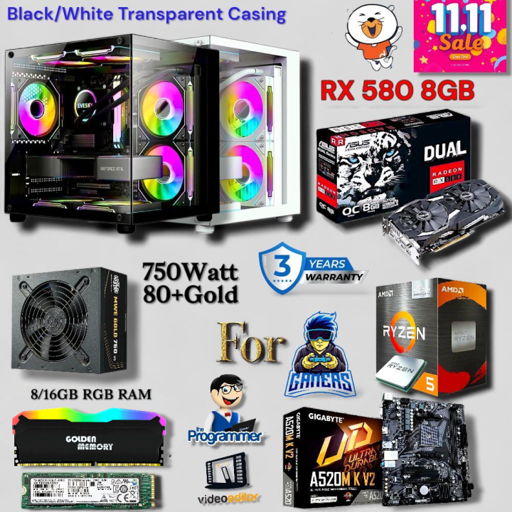 Transparent Best Budget Gaming PC With AMD Radeon RX 580 8GB Budget ...