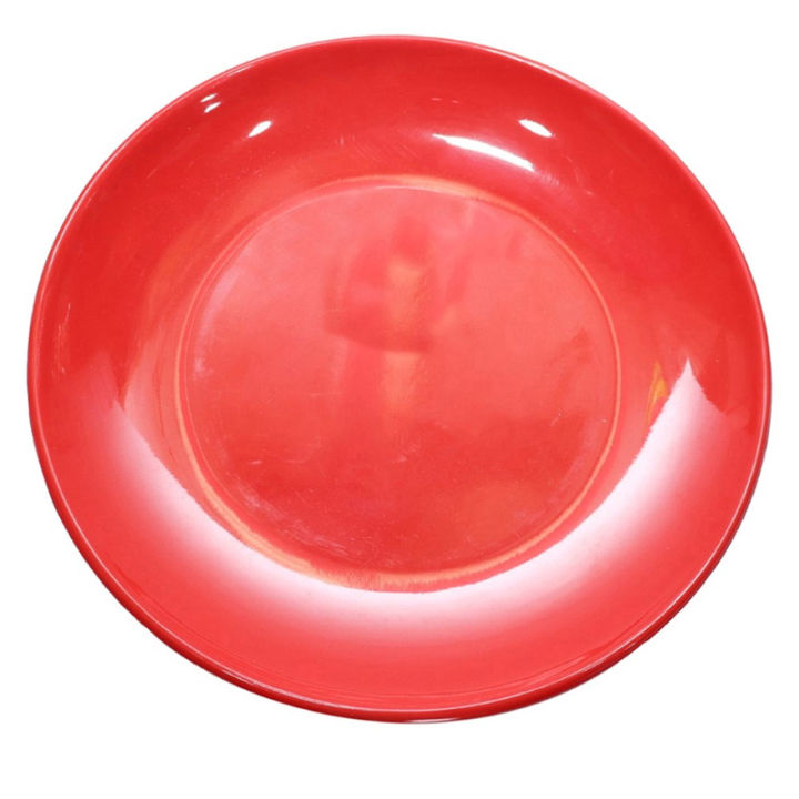 Red Melamine Plate - 8" | Daraz.com.np