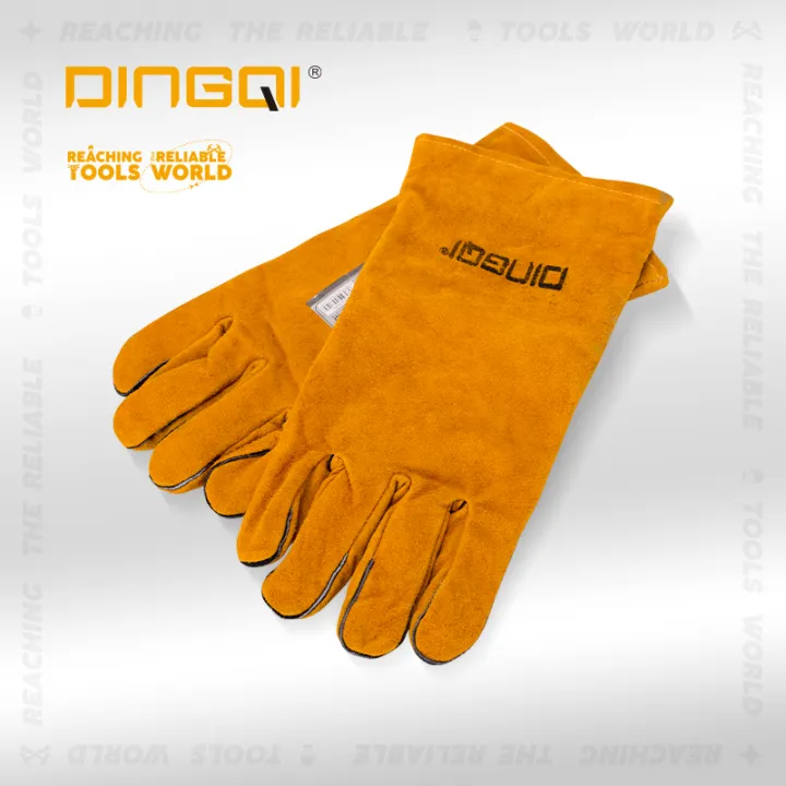 Dingqi Heavy-Duty Heat-Resistant and Cut-Resistant Welding Gloves for ...