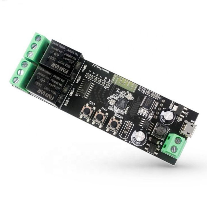 Tuya Smart Wifi Relay Module 2Ch with Inching Self-locking Interlock ...