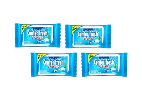 Center Fresh Peppermint Compressed Mint - Peppermint Flavor – 4 Pcs ...