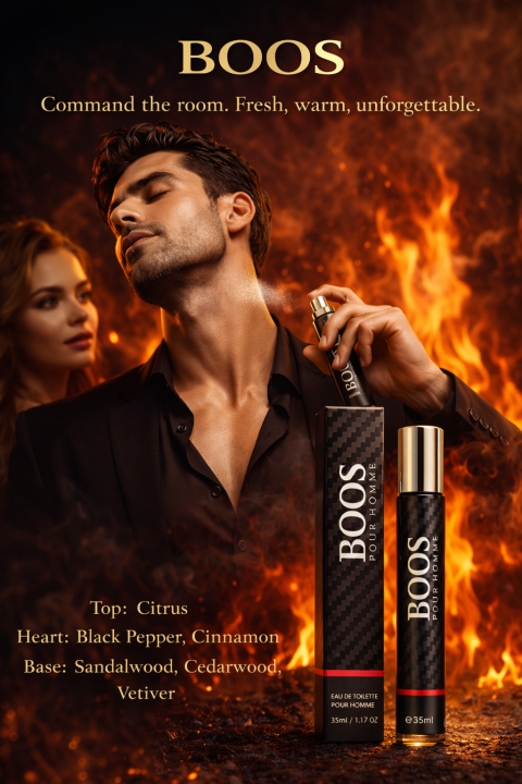 BOOS Perfume For Men - 35 ML (Black) | Daraz.com.np