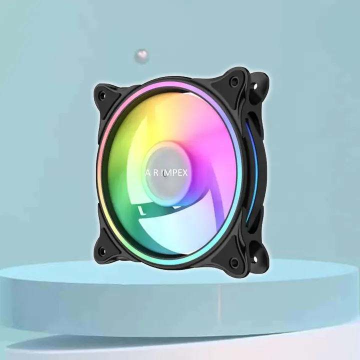 RGB Lighting Fan 120mm Quiet Smart RGB Fan | Daraz.com.np