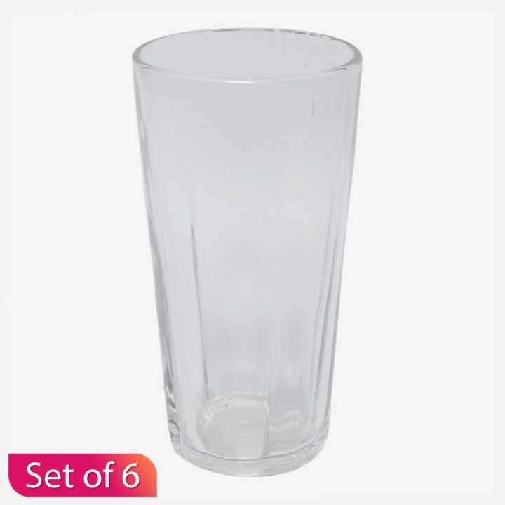 Transparent Water Glass Set Of 6 | Daraz.com.np