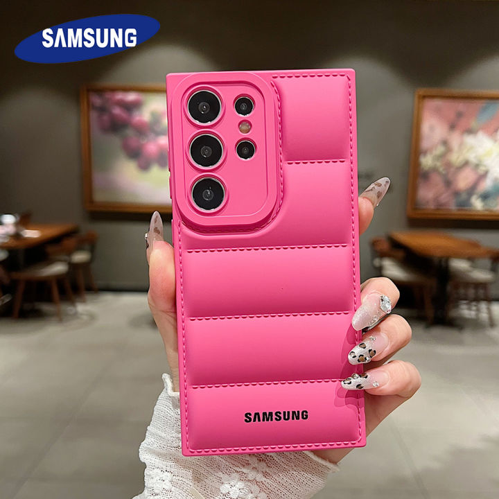 Official Liquid Silicone Soft Down Jacket Phone Case For Samsung S25 ...