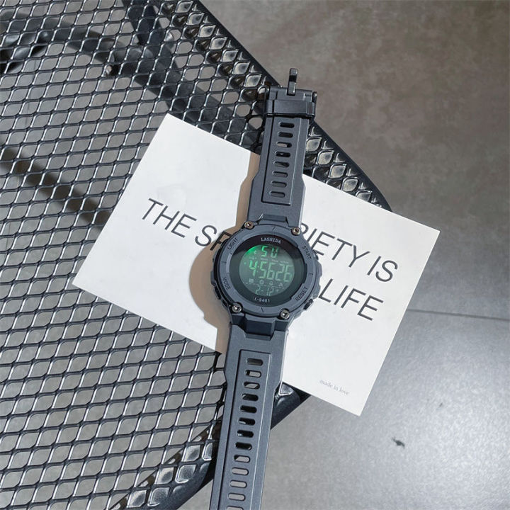 Sports Style Large Dial Electronic Watch for Men Trendy Handsome Youth ...