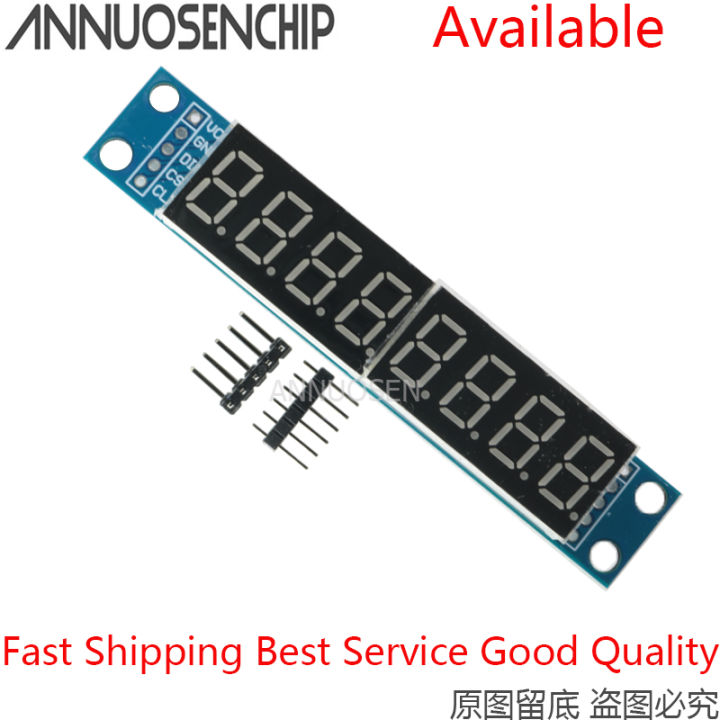 MAX7219 LED Dot Matrix 8 Digit Digital Tube Display Control Module For ...