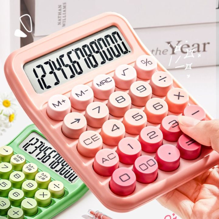 Multifunctional Gradient Color 12 Digit Calculator Large Display ...