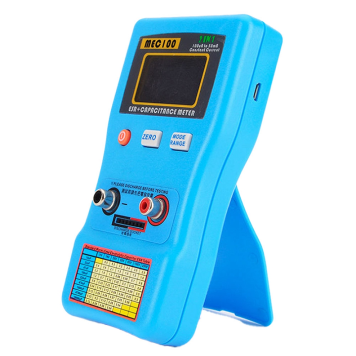Blue Capacitance Meter Low Ohm Capacitance Meter Constant Current ...