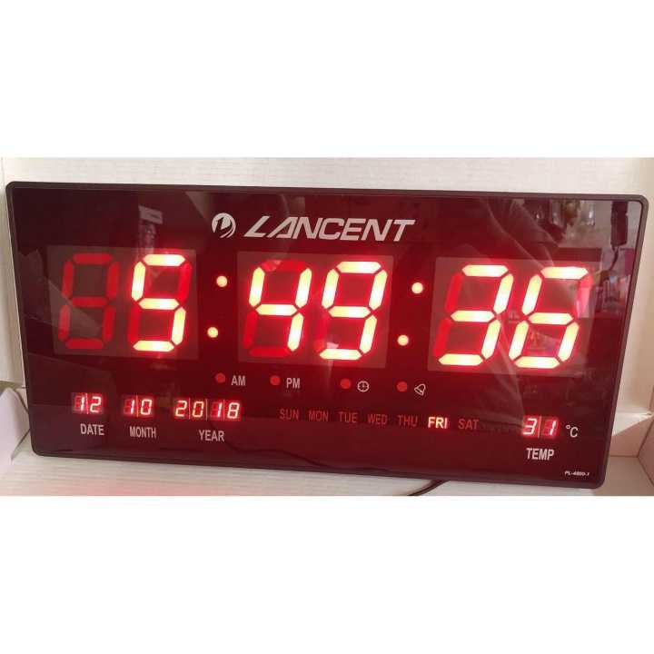 Large Digital Display LED Wall Clock | Daraz.com.np