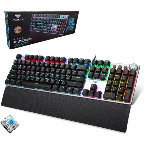AULA F2058 RGB Mechanical Gaming Blue Switch Keyboard | Daraz.com.np