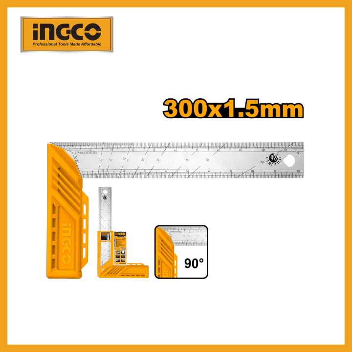 INGCO 12" Angle square With unique support ledge HAS123002 | Daraz.com.np