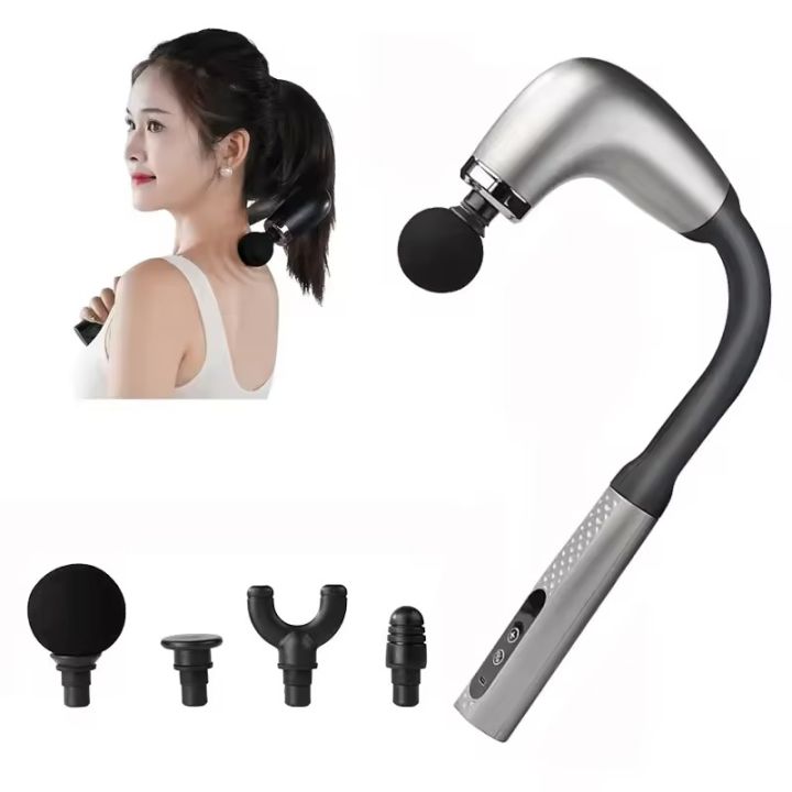 Smart Curved Hook Rechargeable Massage Gun | Daraz.com.np