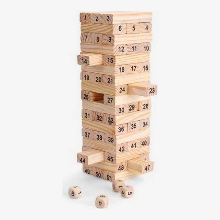 Jenga Number Wooden Toy [Big] | Daraz.com.np