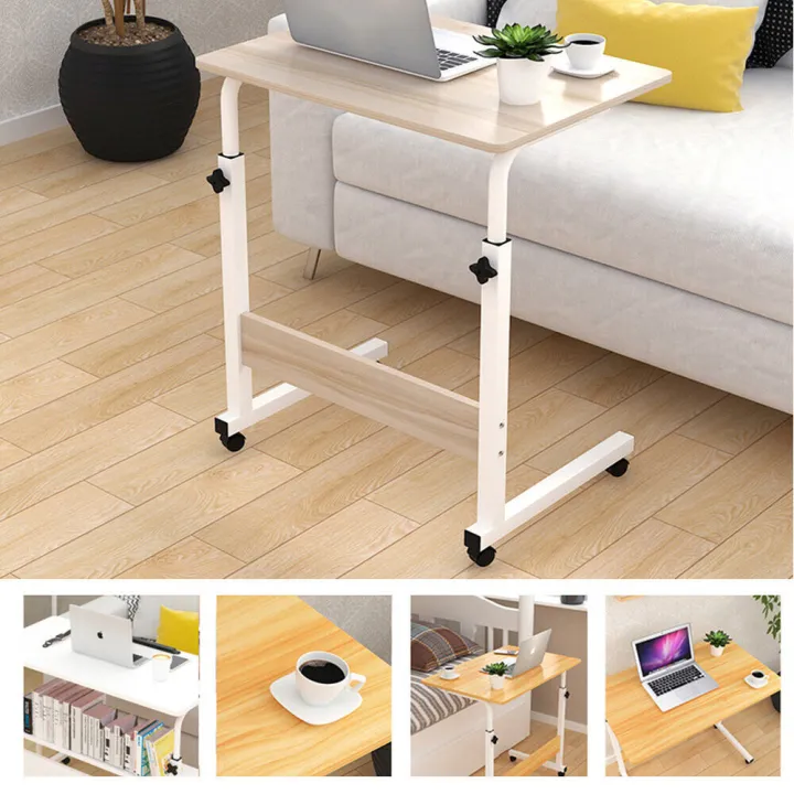 ( 60-40 ) Movable Lifting Adjustable Bedside Computer Table Portable ...