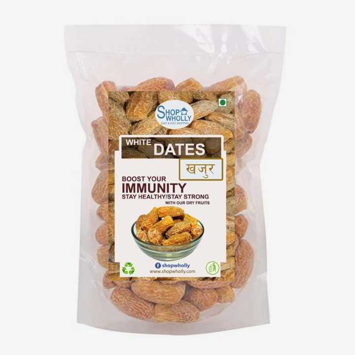 SHOP WHOLLY White Dry Dates (Seto Chokada) 500 gm | Daraz.com.np