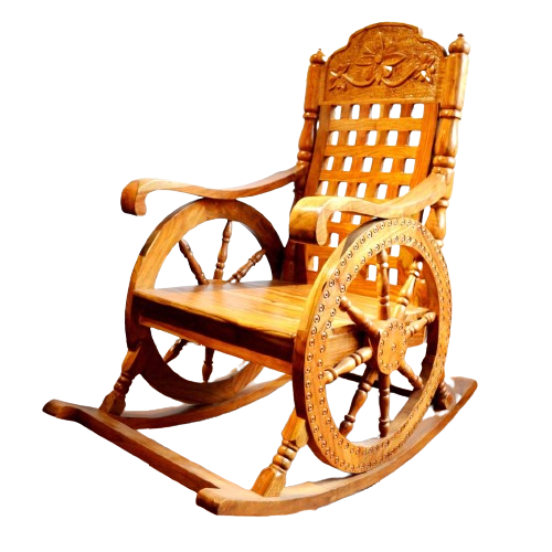 Royal Rocking Chair In Sisau Wood | Daraz.com.np