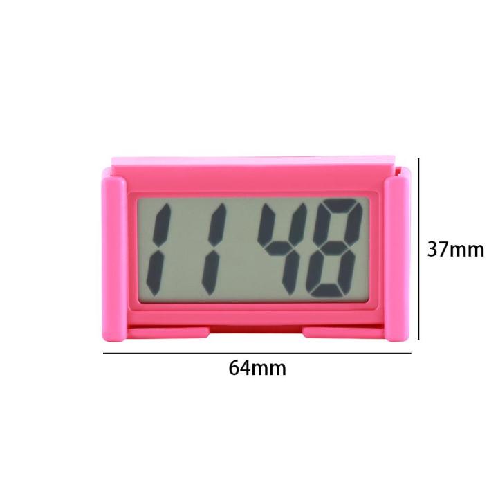 Self-adhesive LCD Screen Electronic Table Clock Mini Calendar Digital ...