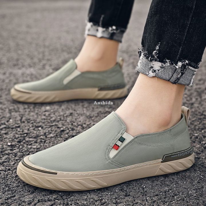 Anshida2024 New Canvas Shoes Slip-on Non-Slip Loafers SummerProfesional ...