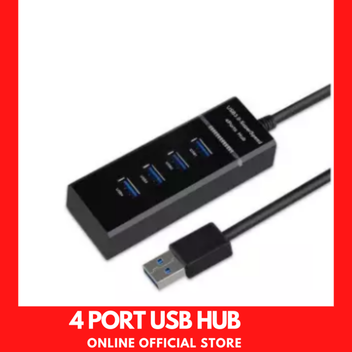 High 5Gbps USB 3.0 Super Speed 4 Port Hub / USB Hub 4 Port Converter Adapter For Laptop PC /USB ...