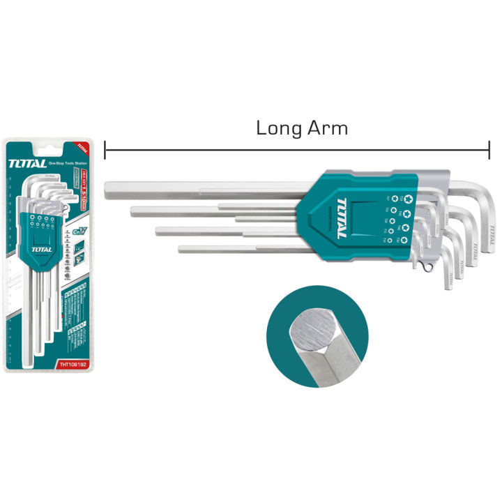 Total Hex Keys Pack 9 Set THT106191 | Daraz.com.np