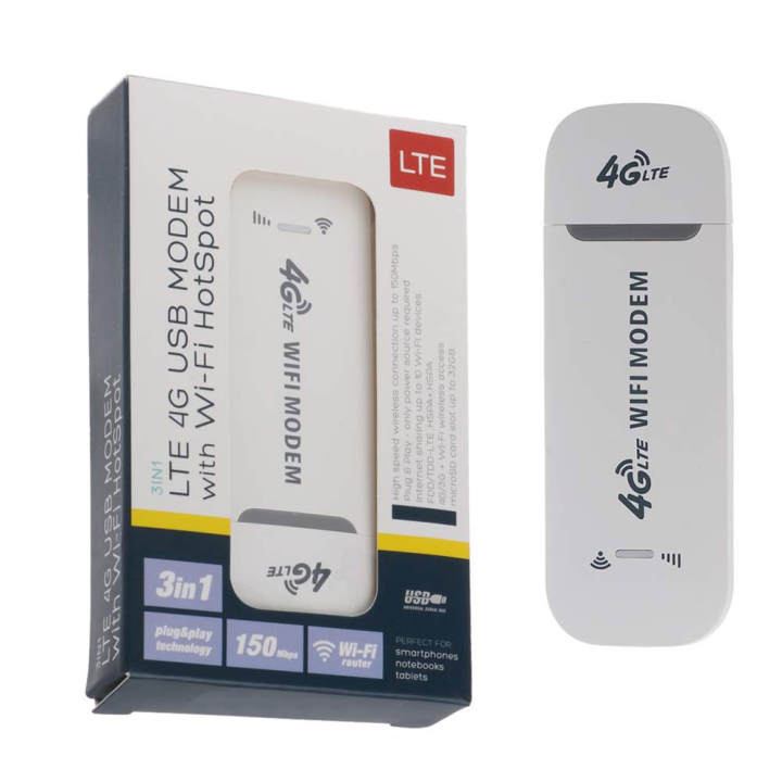 LTE 4G USB Modem With WiFi Hotspot SIM Card Wireless Router | Daraz.com.np