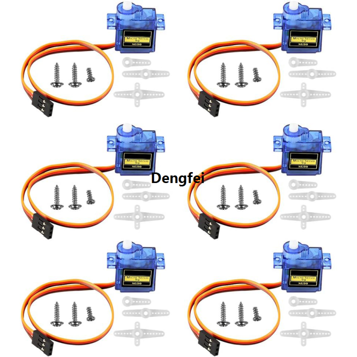 Dengfei High Quality 6pcs Sg90 9g Micro Servo Motor, Mini Servos Motor ...