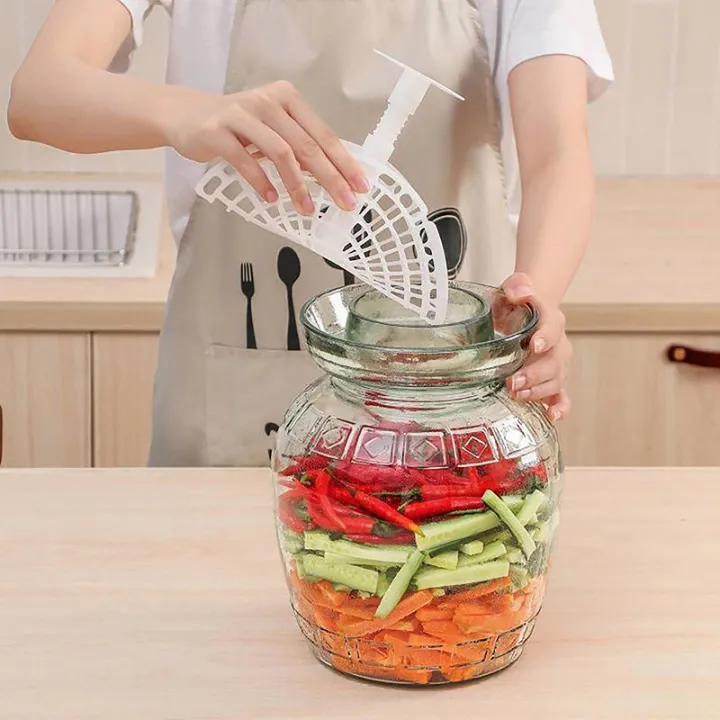 1Pc Pickle Jar Press Plastic Holder For Compaction In Kimchi Jar Pickle ...