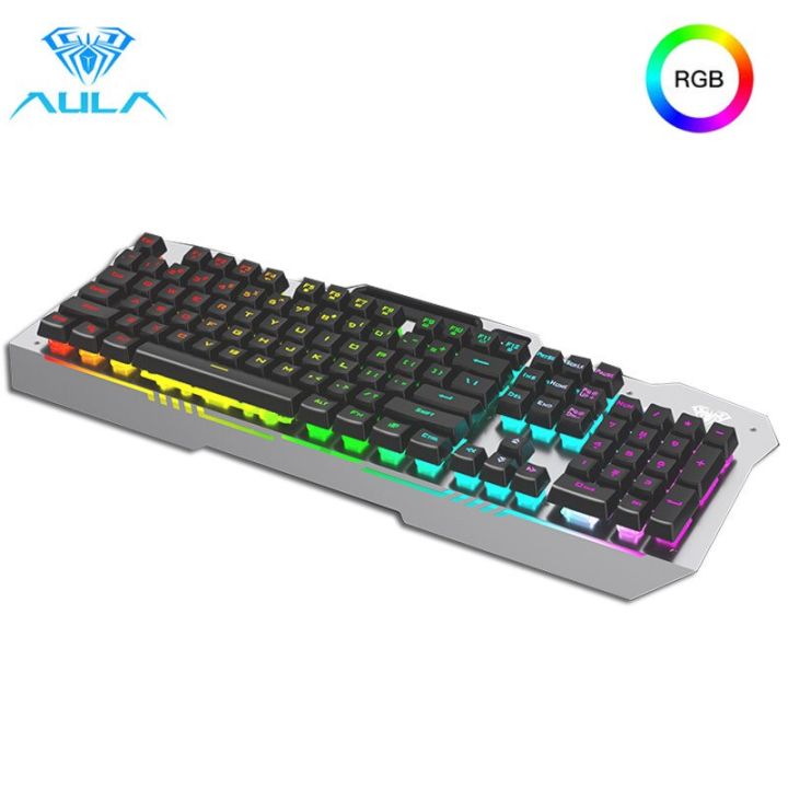 AULA F3010 Mechanical keyboard Mobile Phone Holder Mutliple Background ...