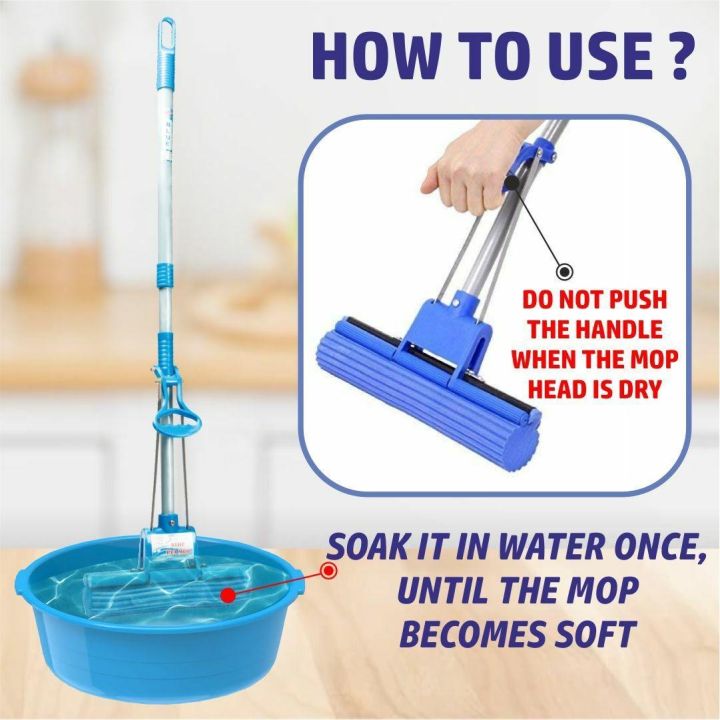 Magic Mop Pva Namaste Mop Best Home Office Floor Cleaning Telescopic ...