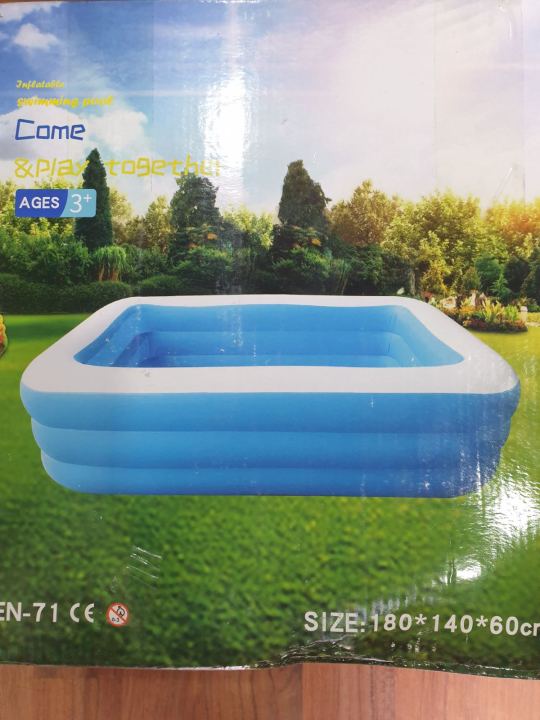 Inflatable Swimming Pools, Family Full-Sized Inflatable Pools( 180cm ...