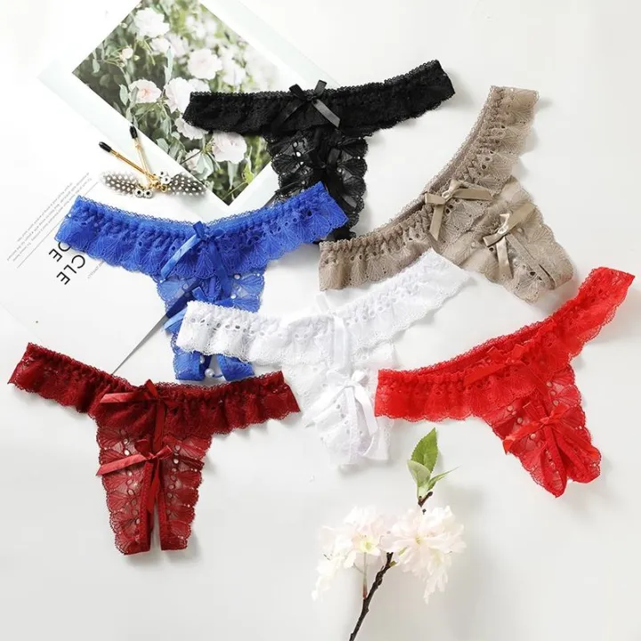 2 Pieces Pack Seductive Open Crotch Panties Np