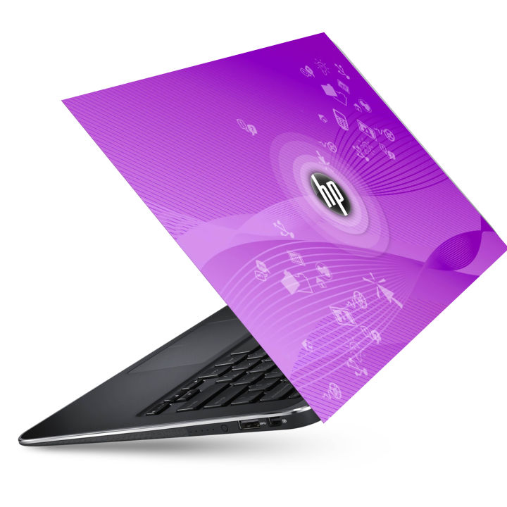 Laptop Sticker/laptop Skins And Wraps For All Models HP logo In Pink ...