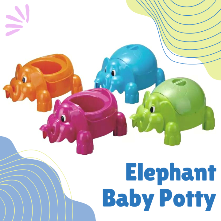 Baby Potty Trainer Elephant Shape with Lid/ Toilet Pots | Daraz.com.np