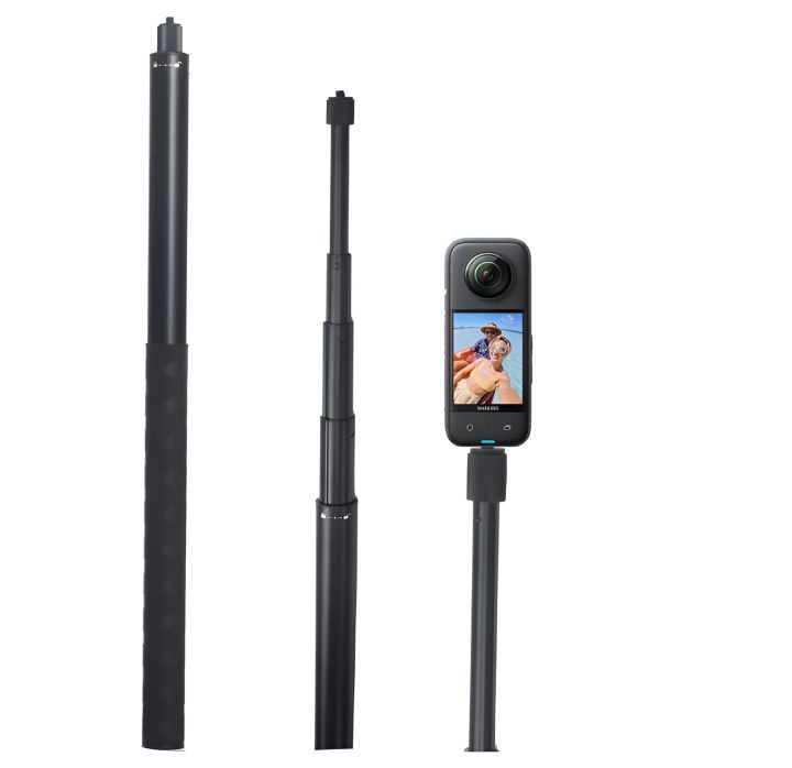 Invisible Handlebar Selfie Stick Monopod for GoPro Max Hero 9 Insta360 ...