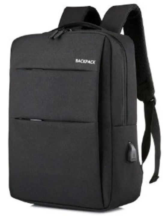 Backpack Laptop Bag With USB Charging Port For Unisex-come with USB ...