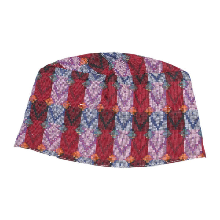 Blue/Red Nepali Dhaka Topi For Men | Daraz.com.np