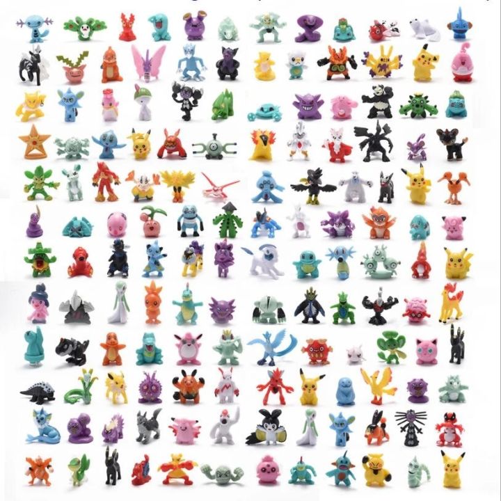 Kids 2-4cm 24-120pcs Toys Pokemon Action Figure Pikachu Anime Doll ...